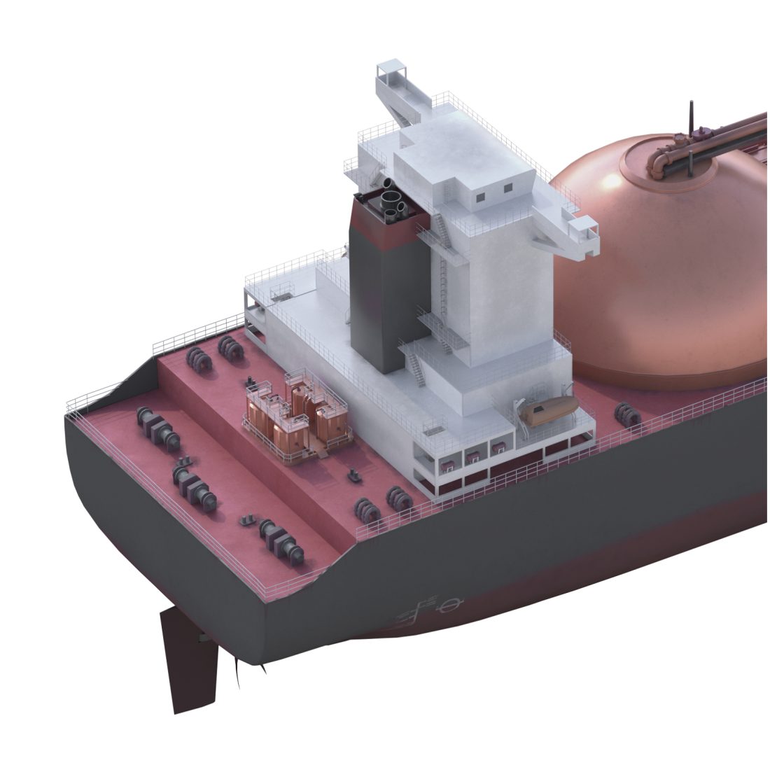 Lng Tanker Cargo Tanker Gas Carrier Ship 3D Model for VRay, Corona | CGMood