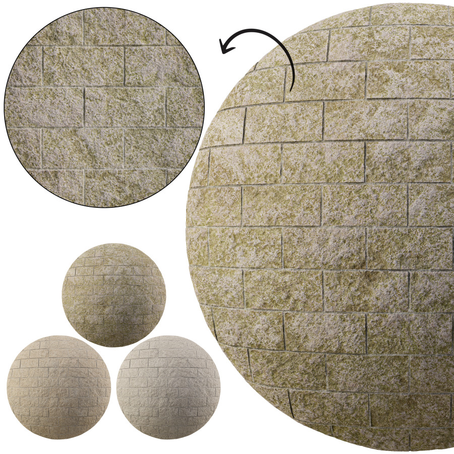 Split Face Stone Wall 02 (seamless) Texture / PBR Material | CGMood
