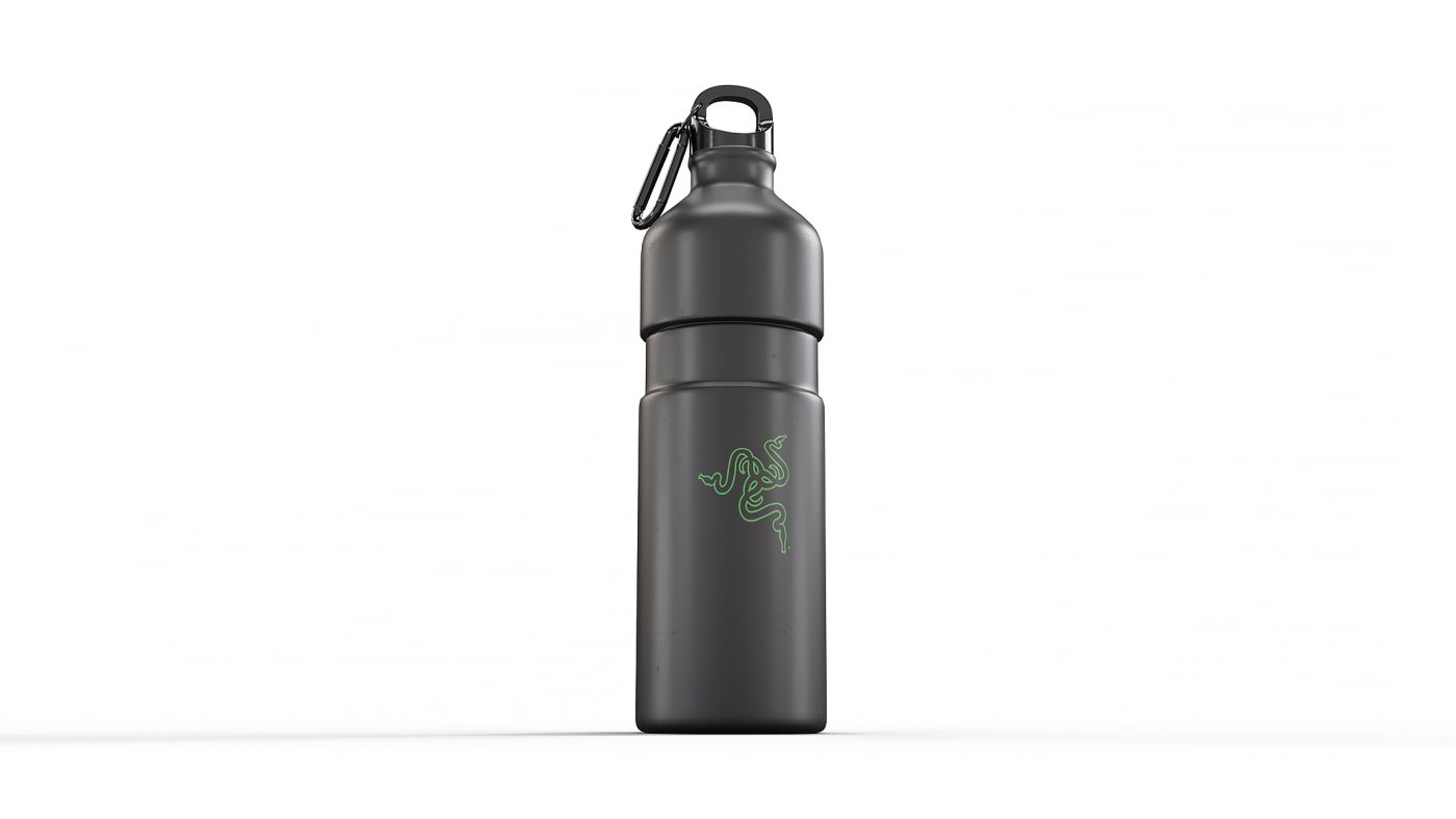 Razer Hydrator Water Bottle Black - 3D Model for VRay, Corona