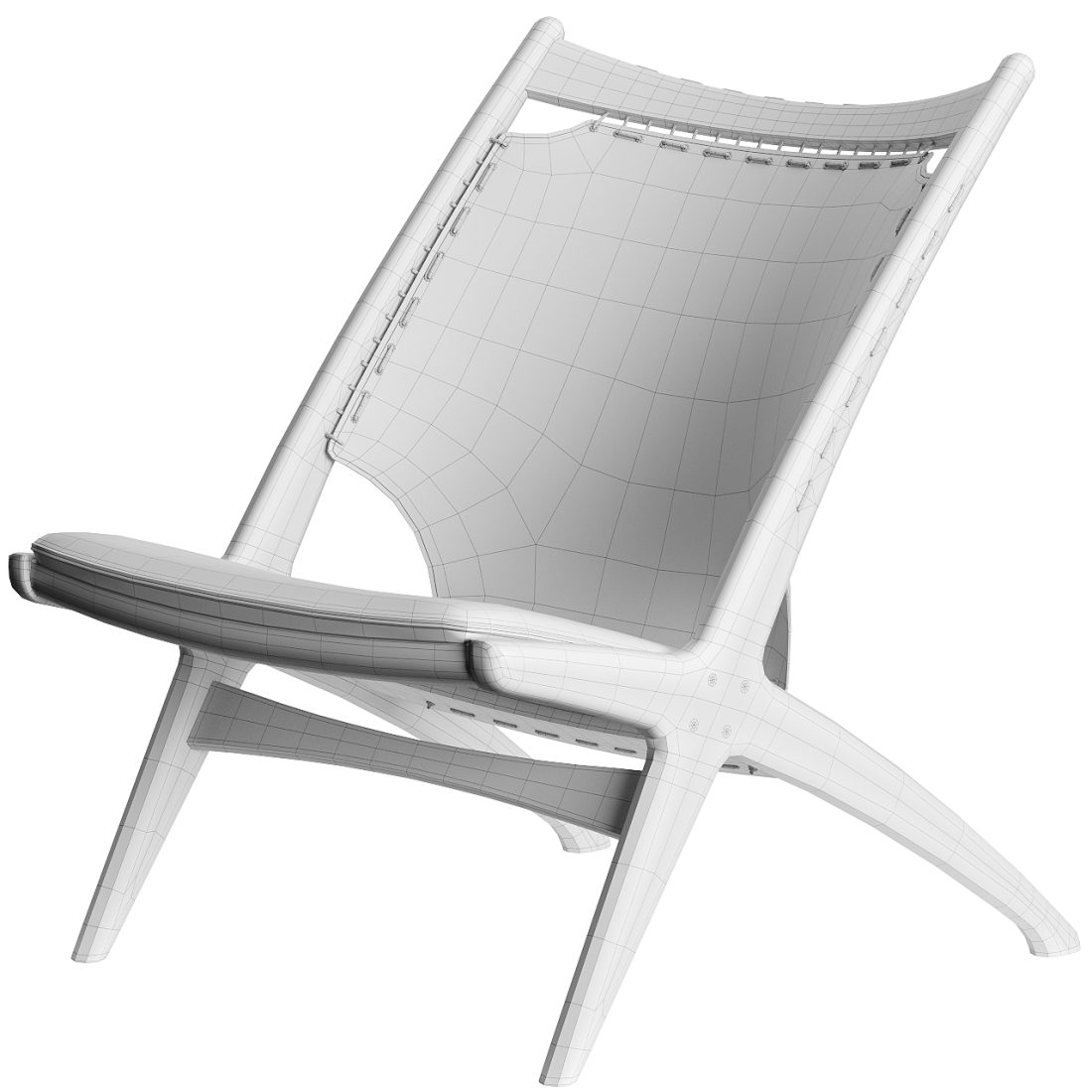 Krysset Lounge Chair By Eikund - 3D Model for Corona