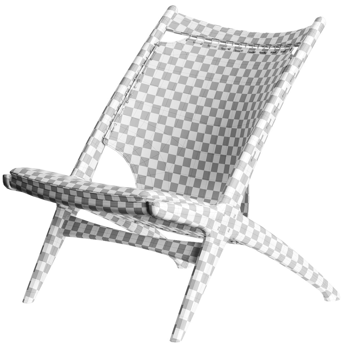 Krysset Lounge Chair By Eikund - 3D Model for Corona