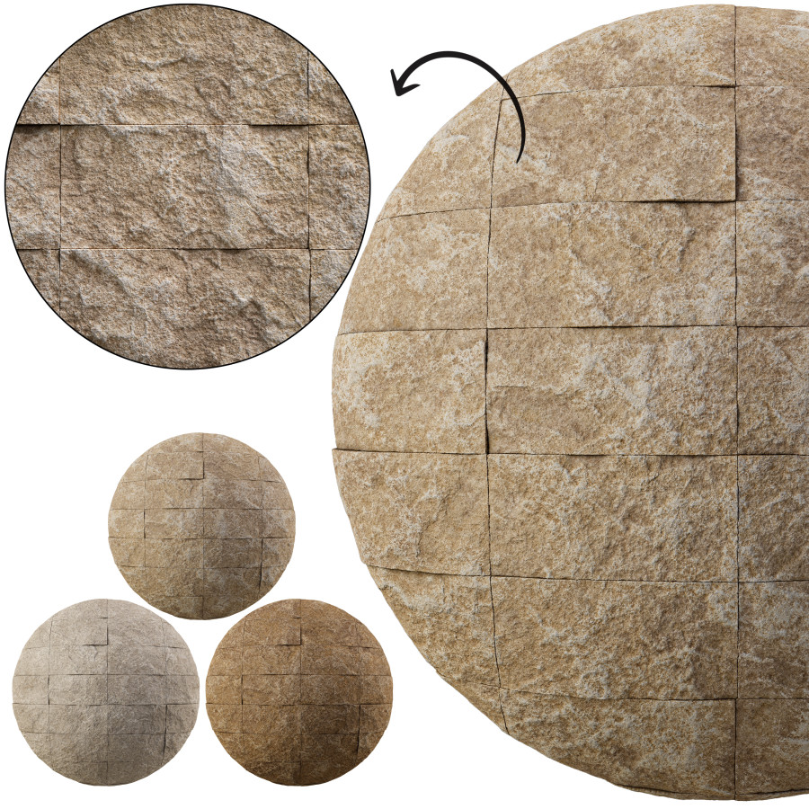 Split Face Travertine 07 (seamless) Texture / PBR Material | CGMood