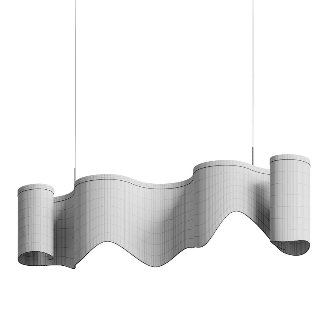 Transparent Acrylic Diffusers On A Curved - 3D Model for Corona