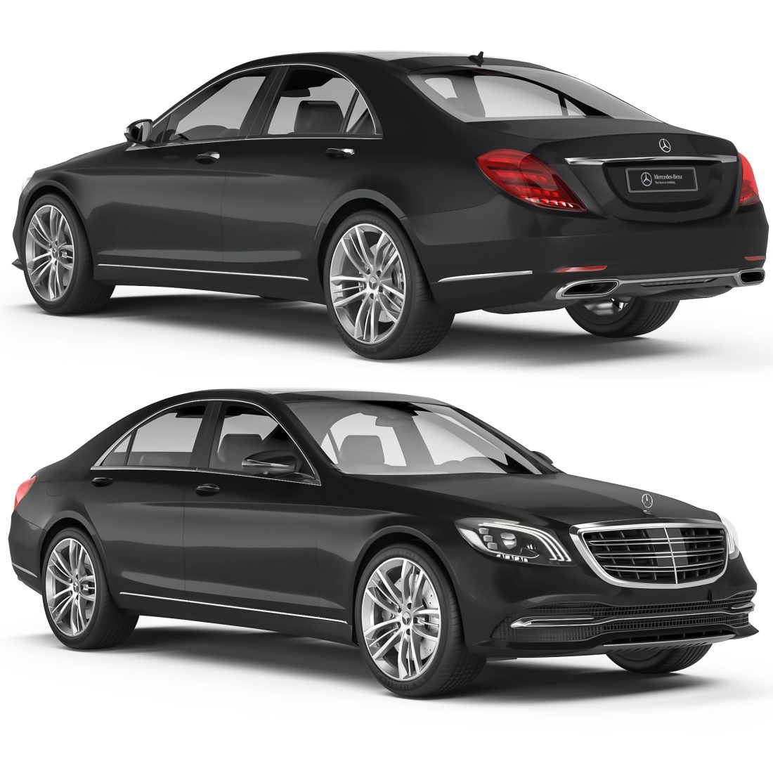 Mercedes-Benz S-Class 2018 - 3D Model for VRay