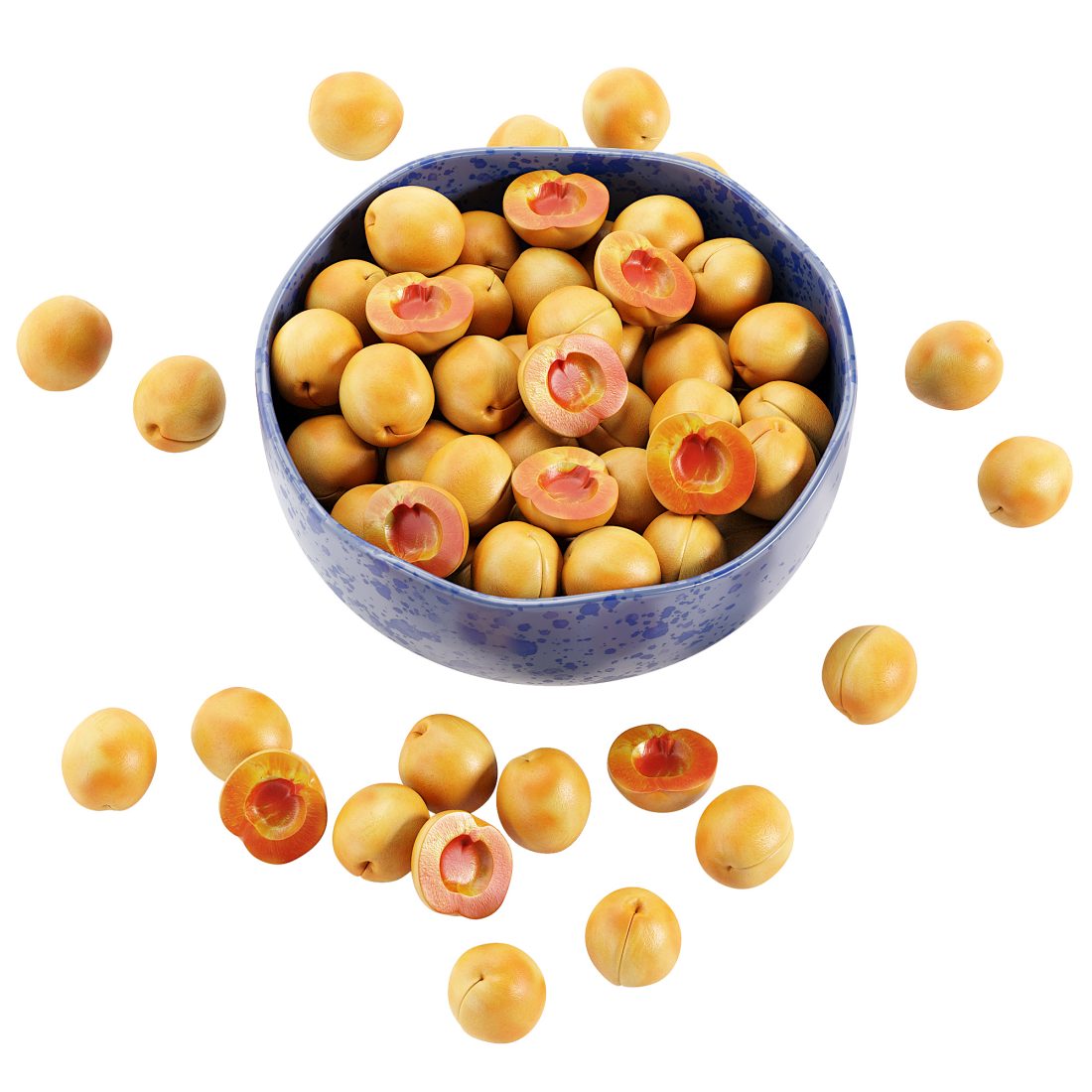 Apricot With Bowl - 3D Model for Corona