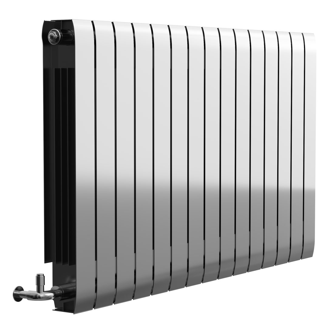 Apollo Modena, Modern Horizontal Radiator, Alumini 3D Model for VRay ...