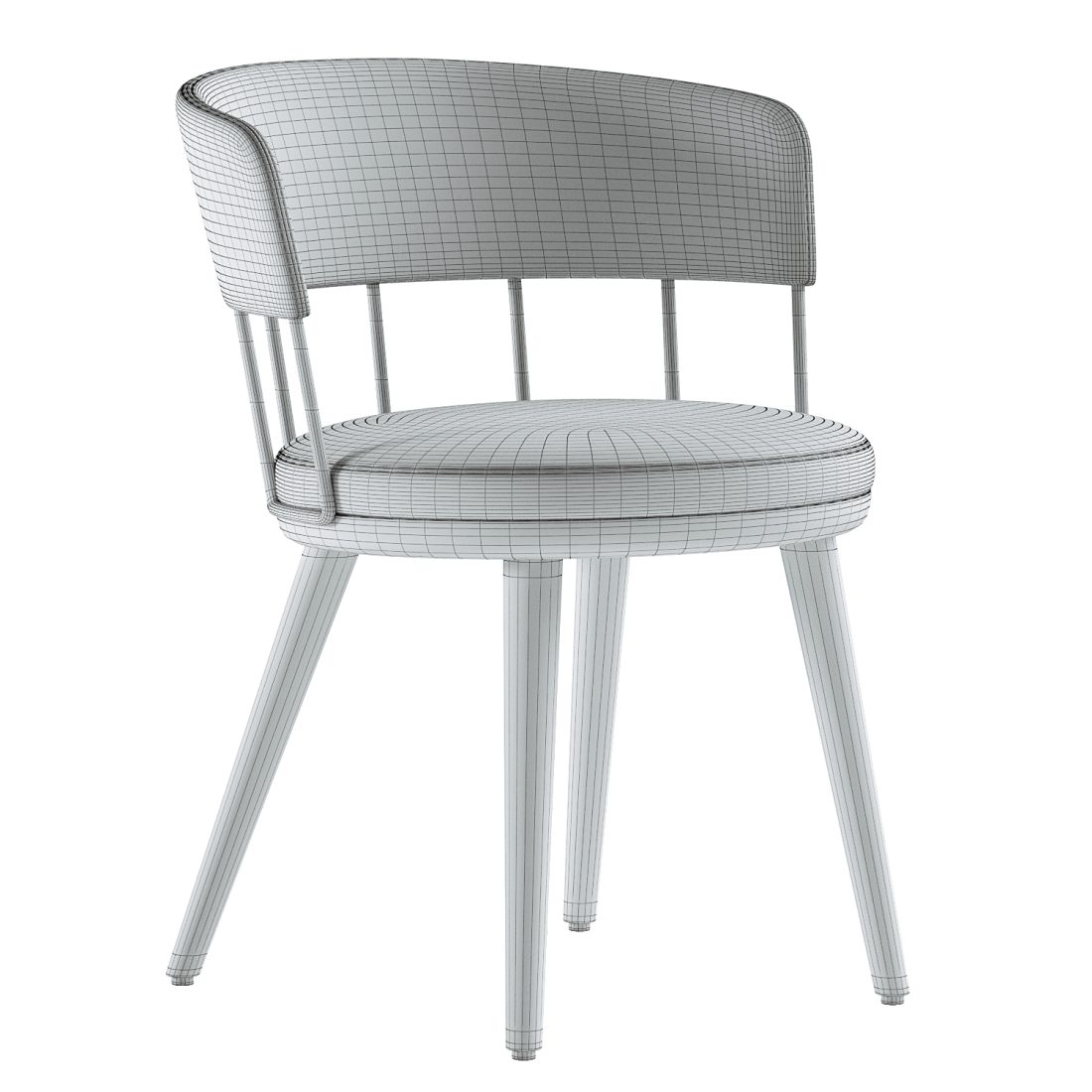 Meru L Armchair 3D Model for VRay, Corona | CGMood