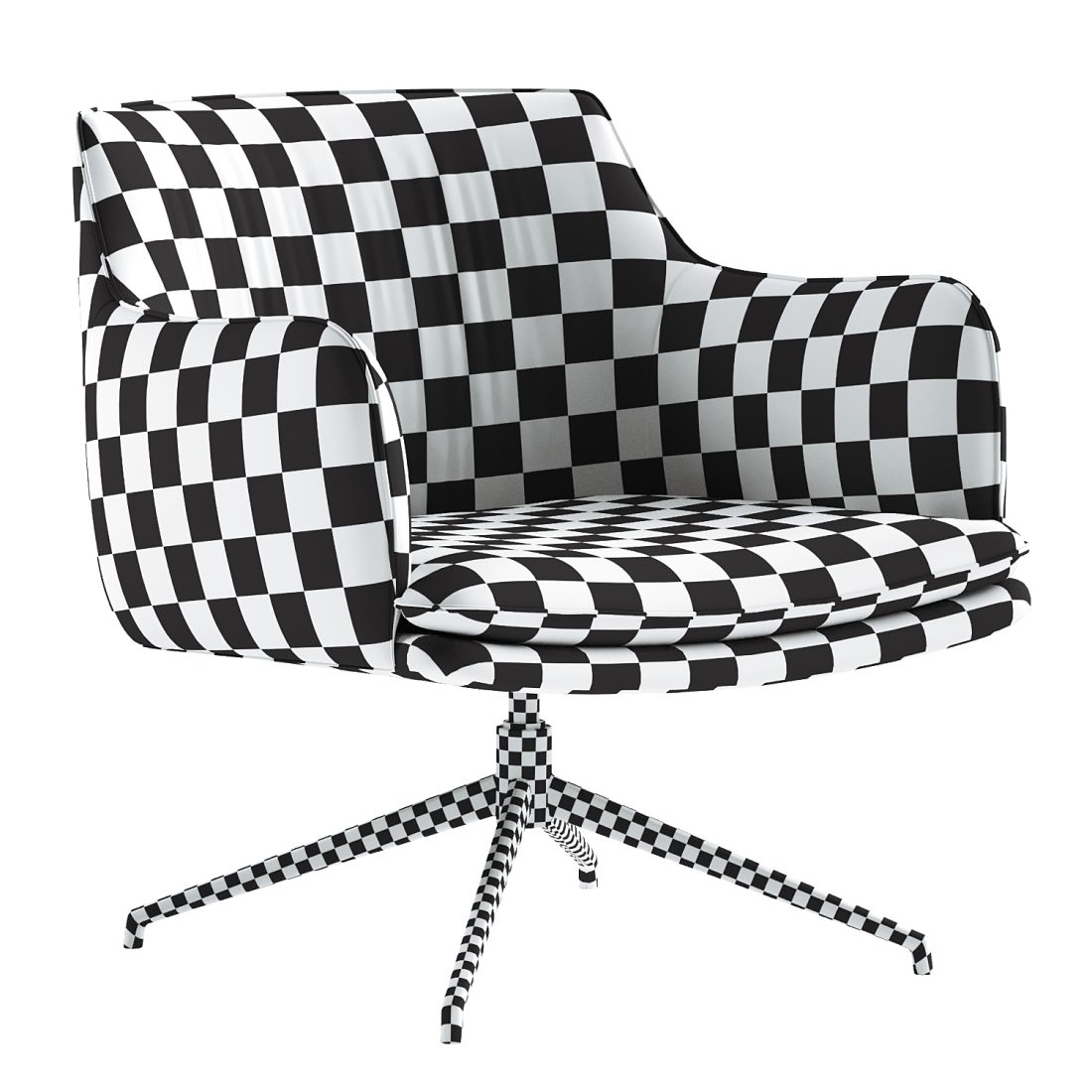 Varekai Swivel Lounge Chair - 3D Model for VRay, Corona