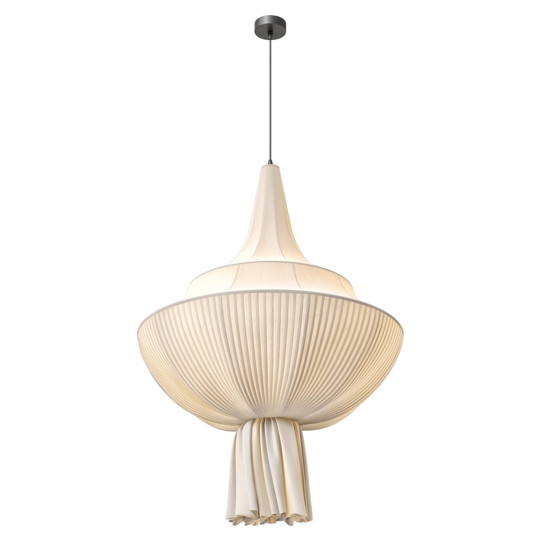 Gong Silk Meduse Chandelier - 3D Model for VRay, Corona