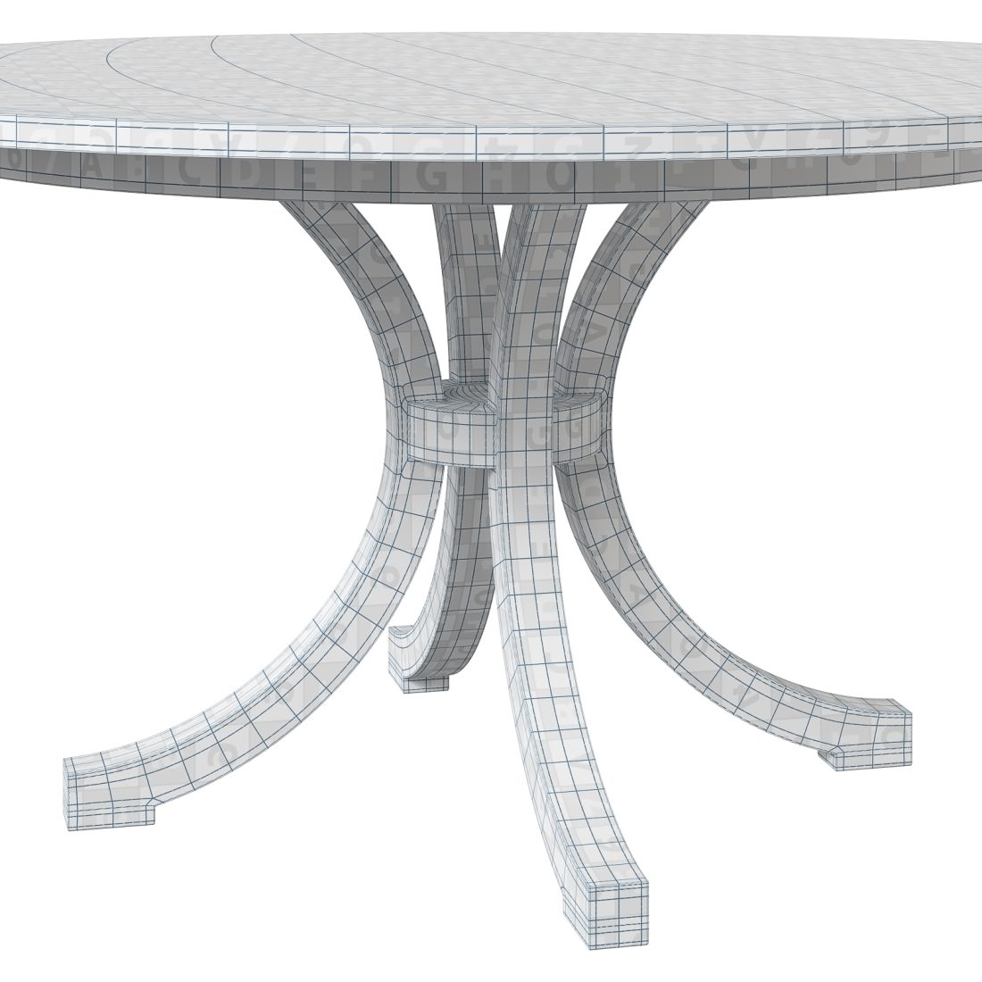 Theodore Alexander Surrey Table - 3D Model for VRay, Corona