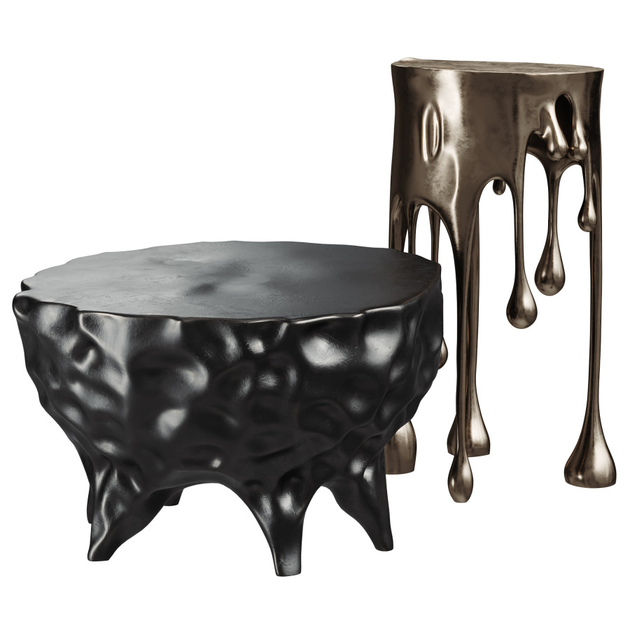 Molten Duo Tables - 3D Model for VRay, Corona