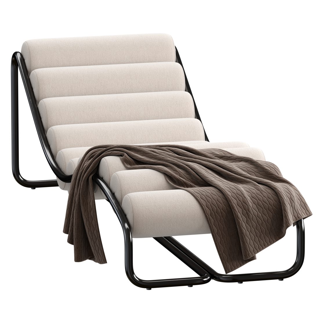 Islington Upholstered Fabric Chaise Longue 3D Model for VRay, Corona ...