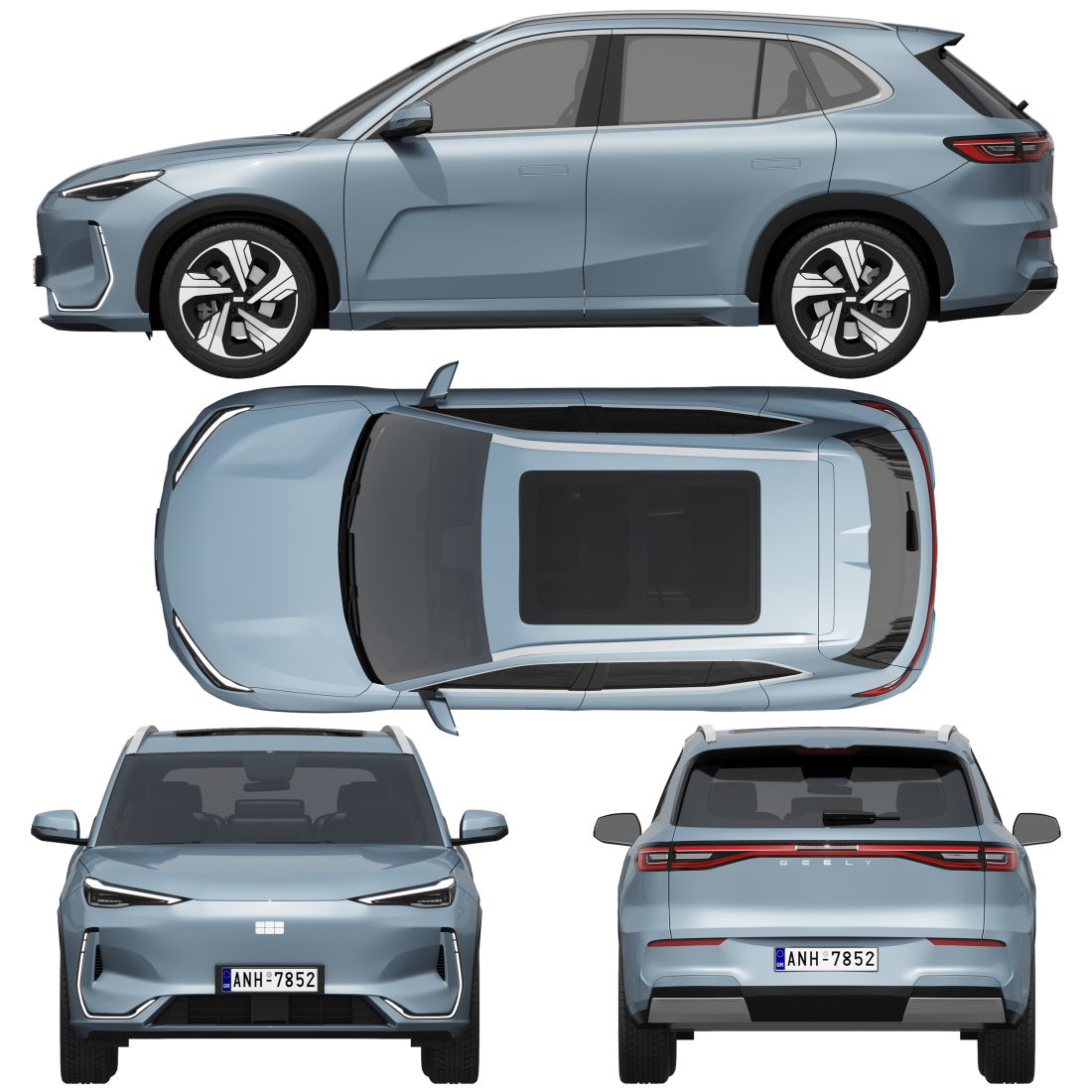 Geely EX5 2025 3D Model for Corona | CGMood