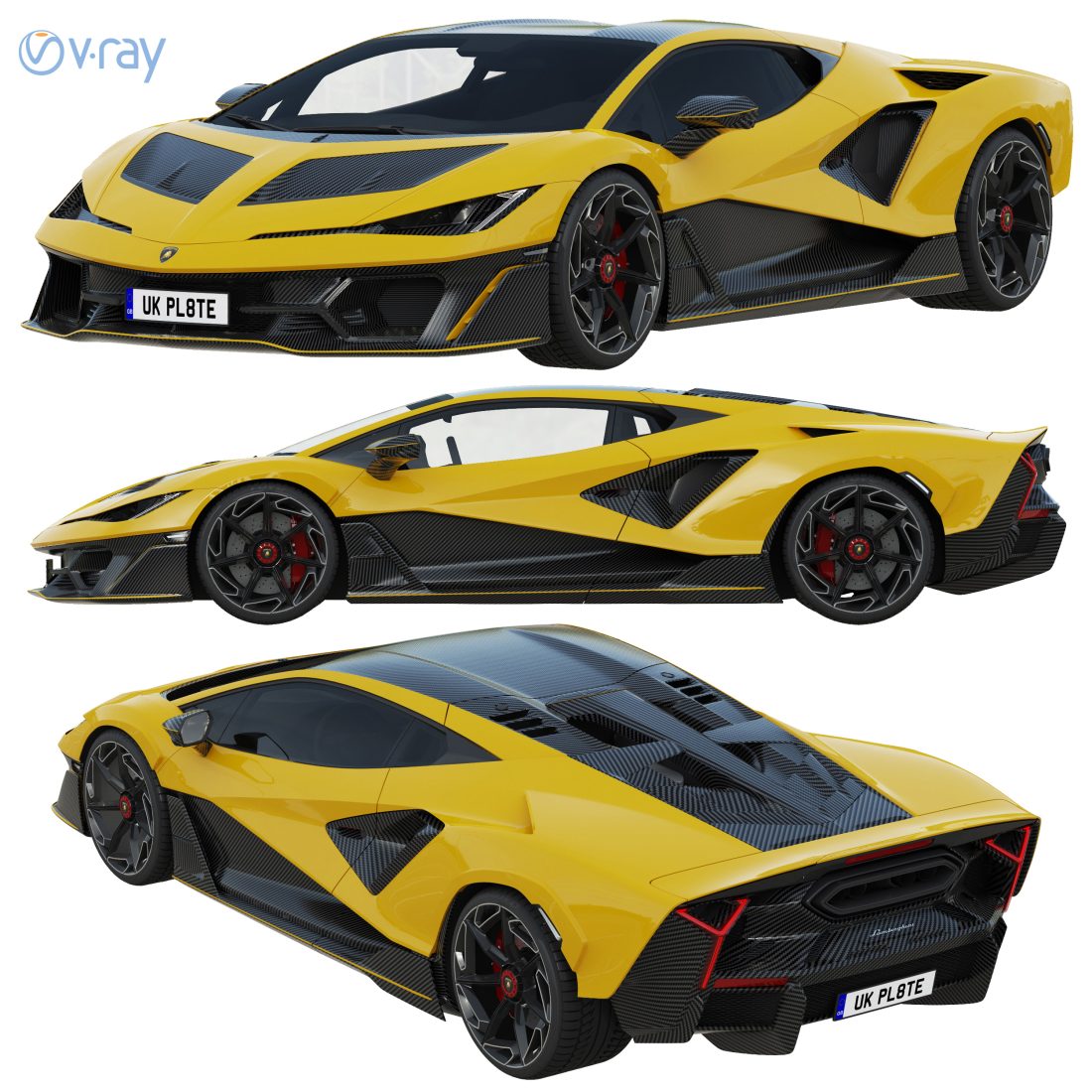 Lamborghini Fenomeno 2026 3D Model for VRay | CGMood