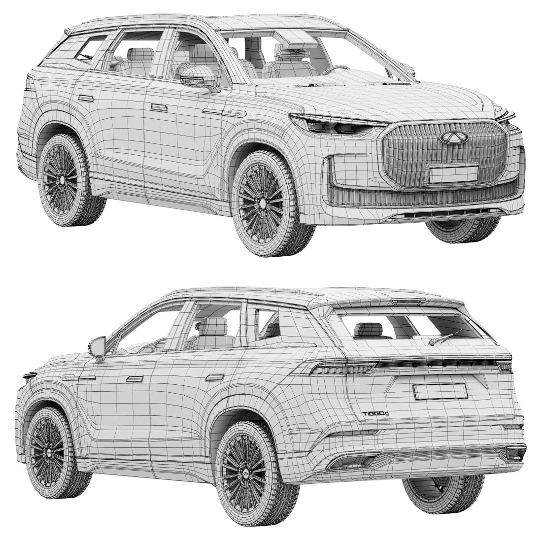 Chery Tiggo 9 2024 3D Model for VRay | CGMood