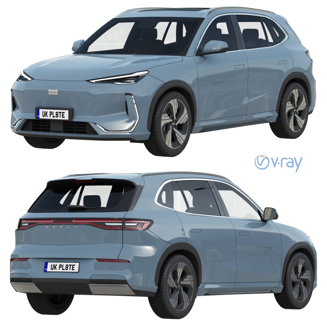 Geely EX5 2025 - 3D Model for VRay