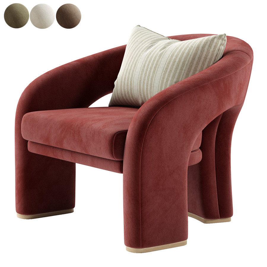 Griselda Occasional Chair 3D Model for VRay, Corona | CGMood