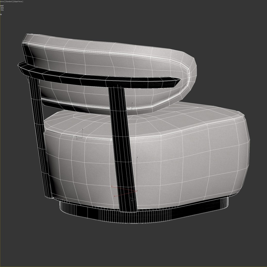 Tamarindo Swivel Armchair Coco Wolf 3D Model for Corona | CGMood