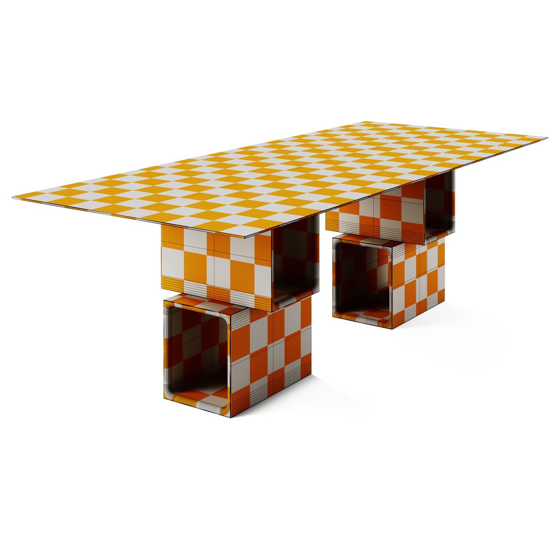 Pulkra Manifesto 2.4 Rectangular Cement Table 3D Model for Corona | CGMood