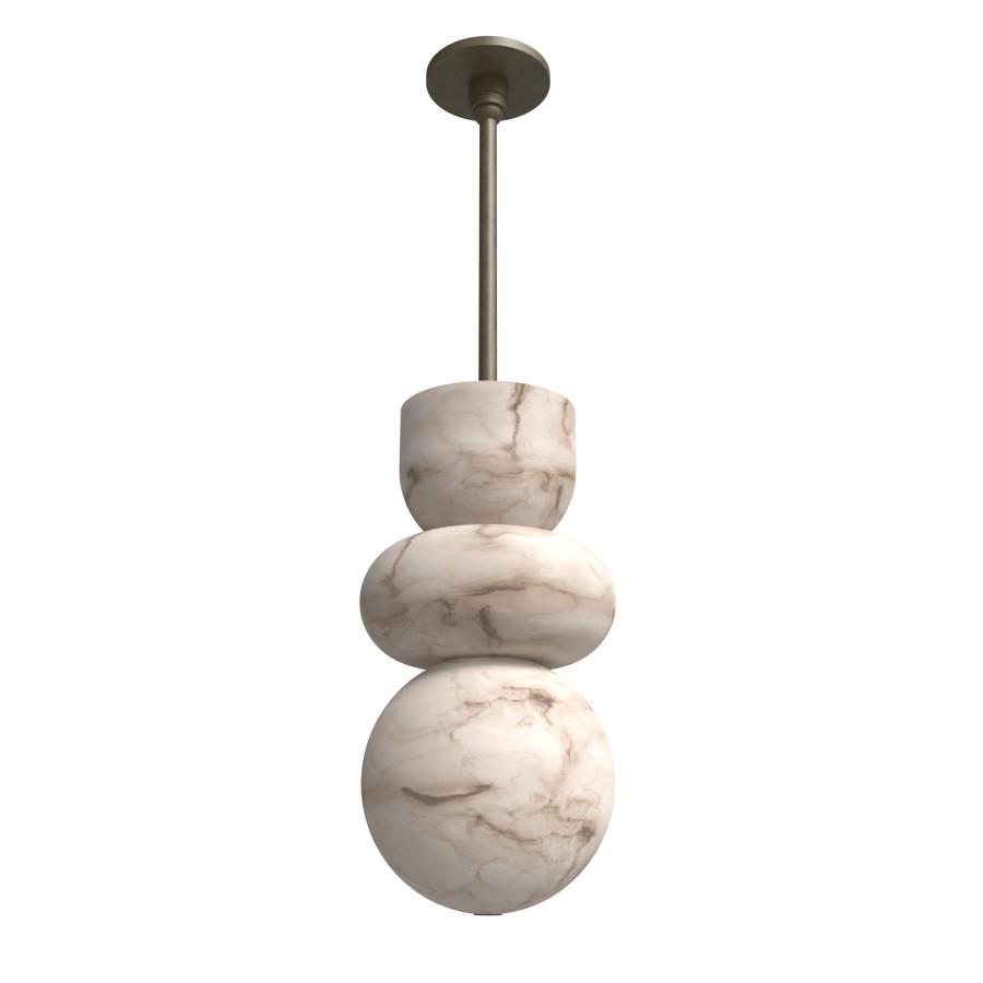 Alabaster Totem Pendant Light 3D Model for Corona | CGMood
