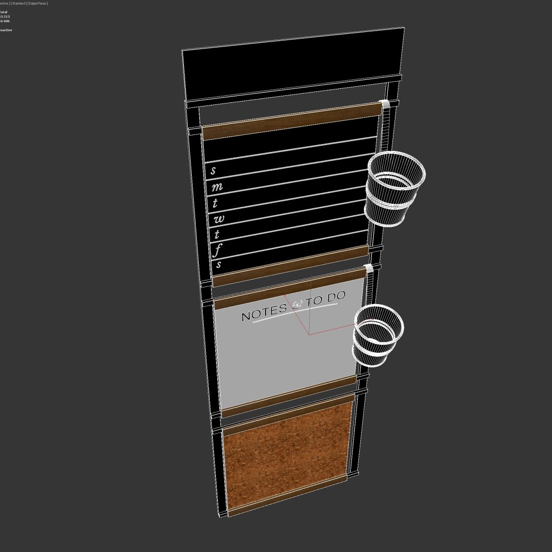 1thrive Rachel Wall Organizer - 3D Model for Corona