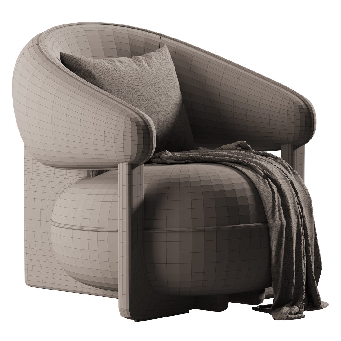 Ruby Lounge Chair 3D Model for Corona | CGMood