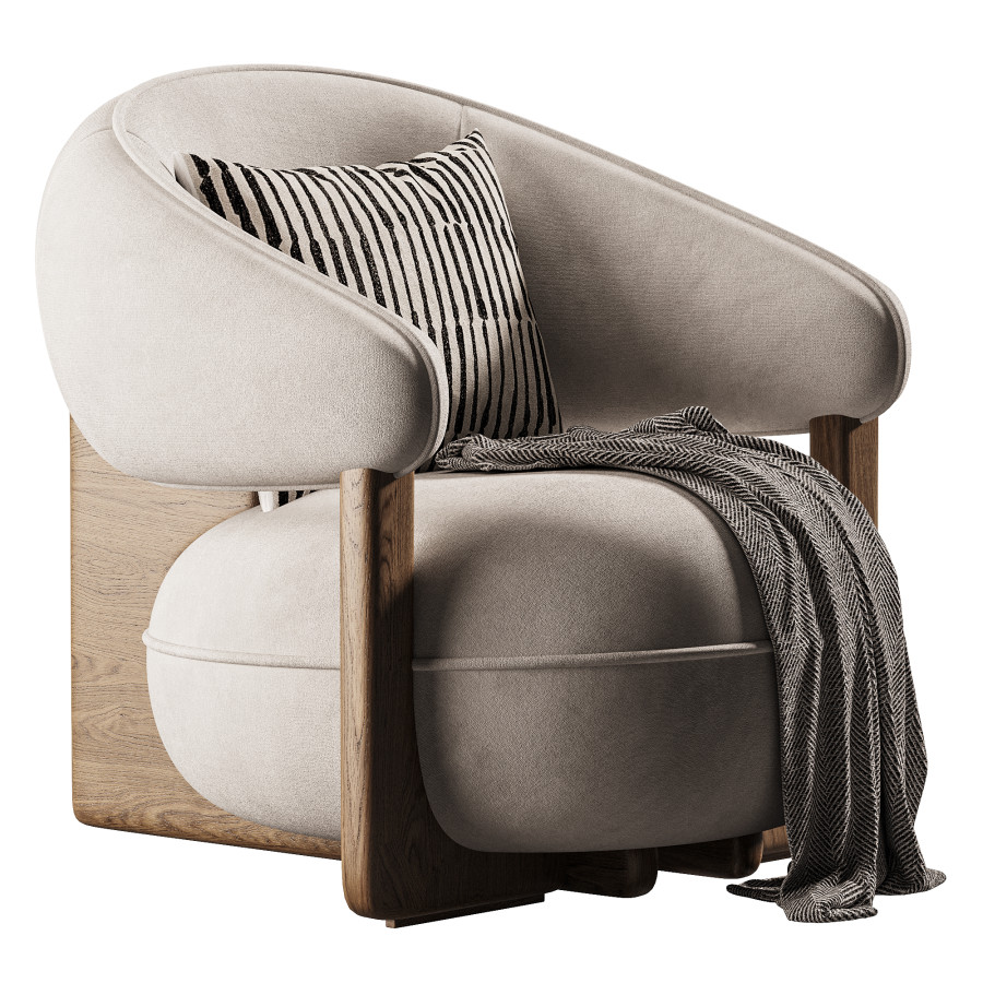 Ruby Lounge Chair 3D Model for Corona | CGMood