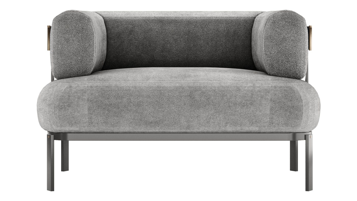Armchair Baxter Belt Chair - 3D Model for VRay, Corona