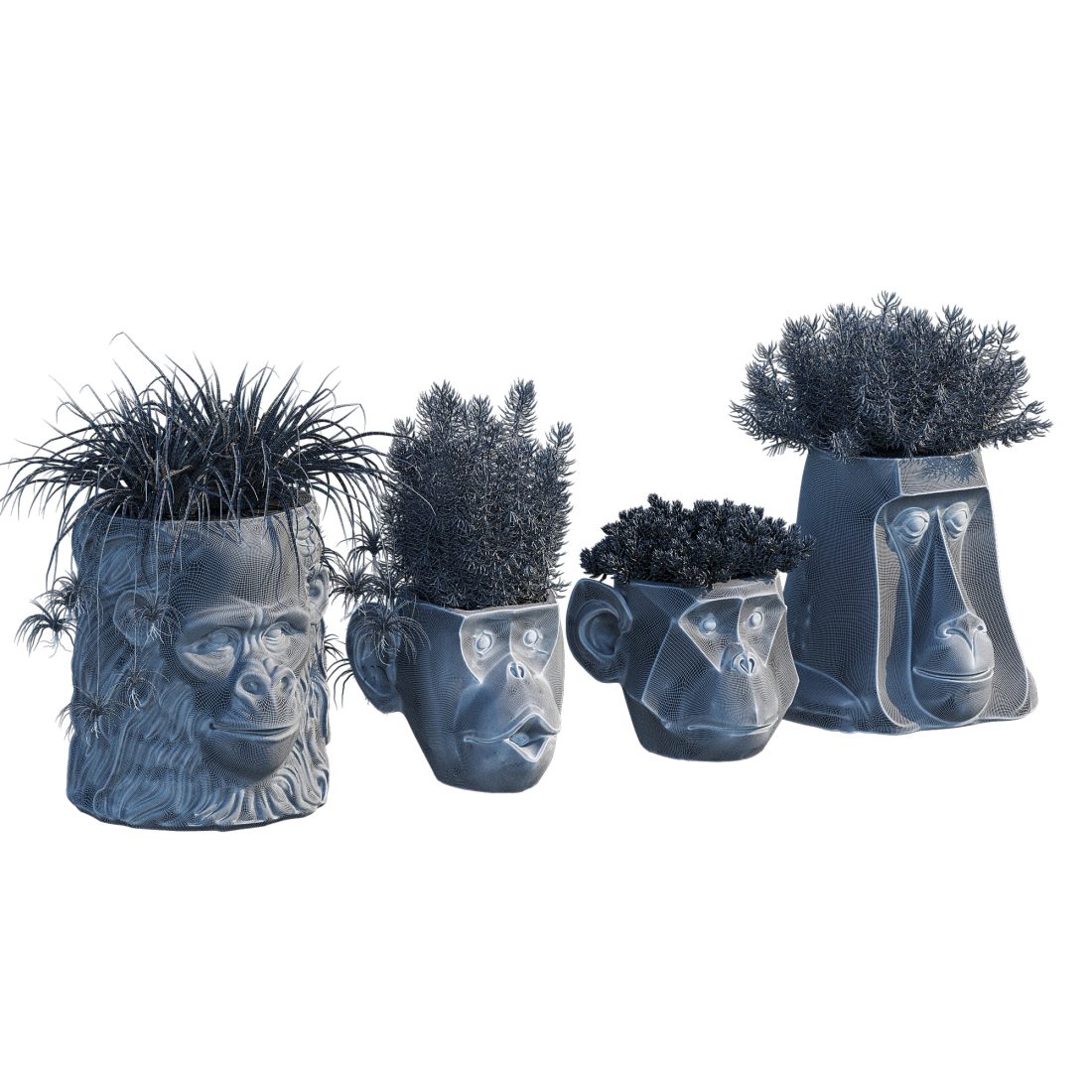 Monkey Head - 3D Model for Corona