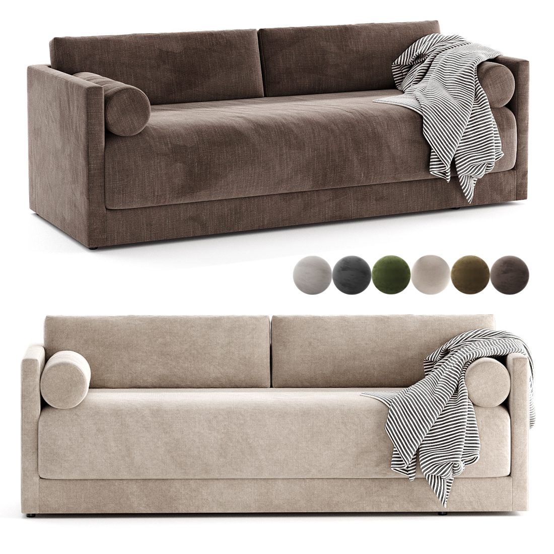 Riggins Sofa 3D Model for Corona | CGMood