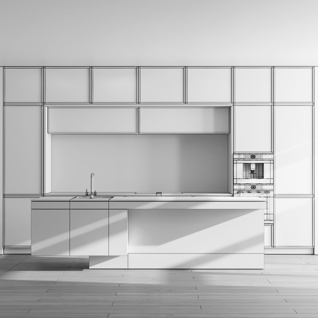 Kitchen Appliance Bosch Kitchen 170 Corona - 3D Model for Corona