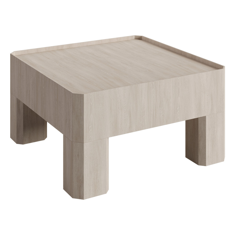 Block Wooden Coffee Table 3D Model for Corona | CGMood