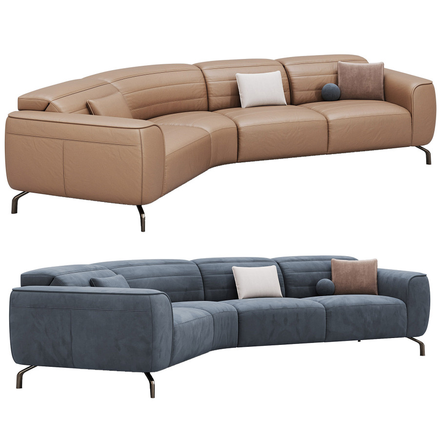 Zenith Function Sofa C320 By Natuzzi 04 3D Model for Corona | CGMood