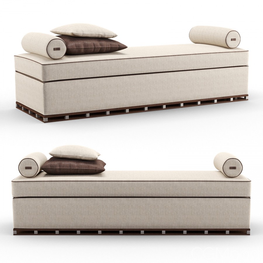 Meissen Couture - Daybed - 3D Model for VRay