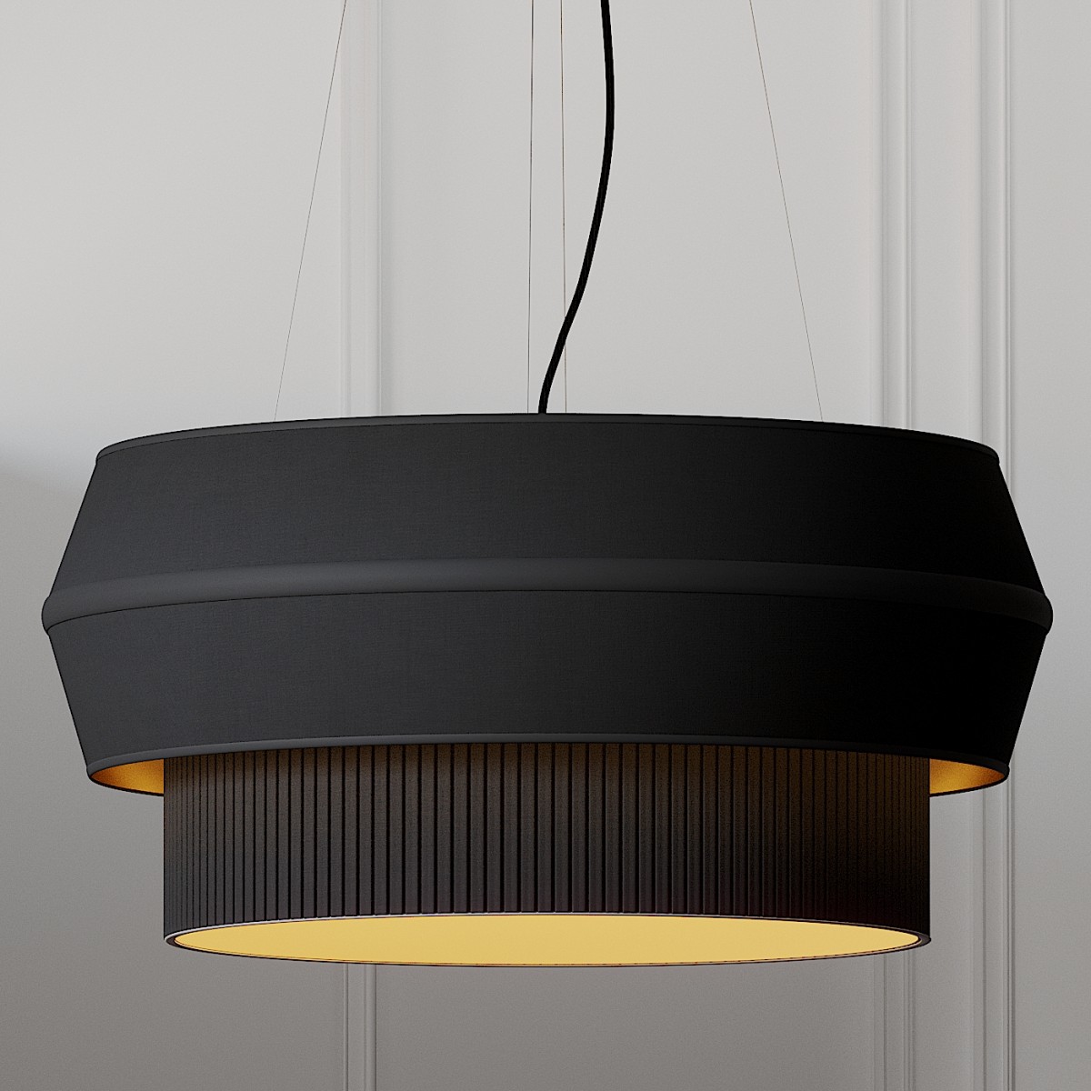 Delta Iv-ii-iii Pendant Lights By Rich Brilliant W - 3D Model for Corona