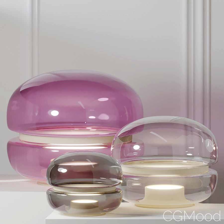 Brokis Macaron Table Lamps 3 Different Size 3D Model for Corona | CGMood