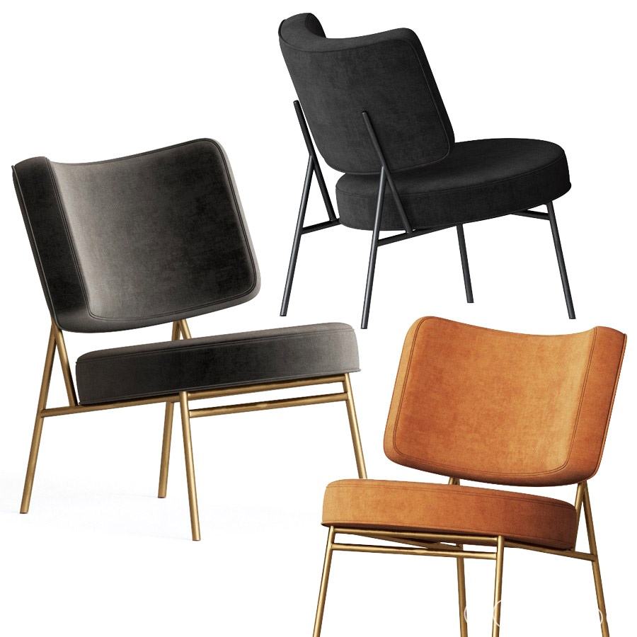 Coco Lounge Chair Calligaris - 3D Model for VRay, Corona