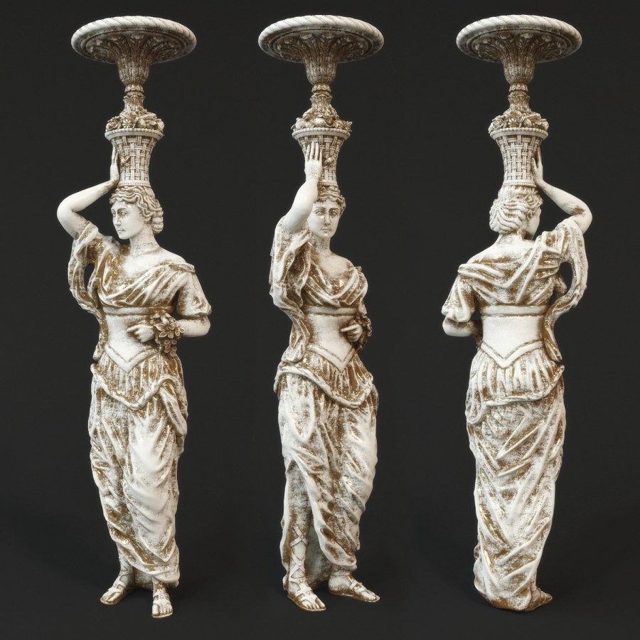 Statue - 3D Model for VRay, Corona
