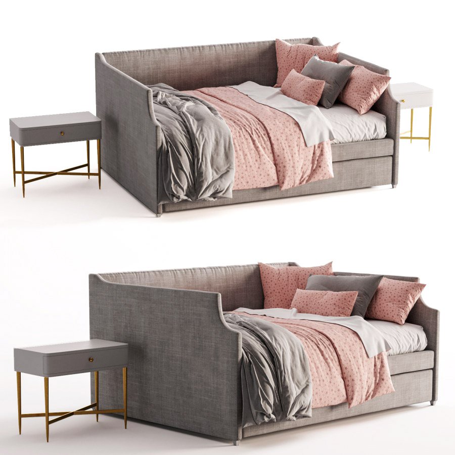 Annika Daybed - 3D Model for VRay, Corona