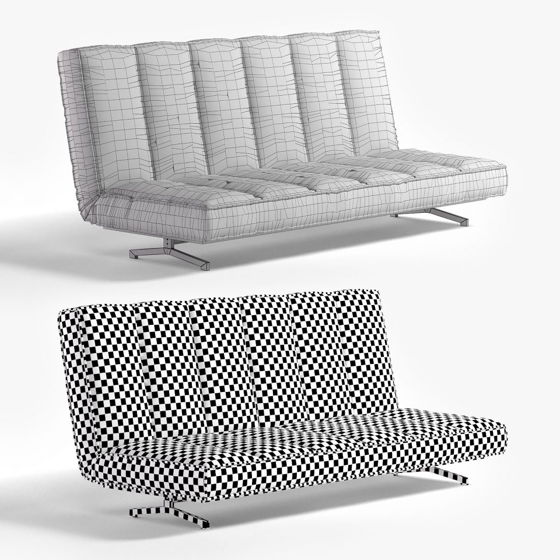 Bench Sofa - 3D Model for Corona