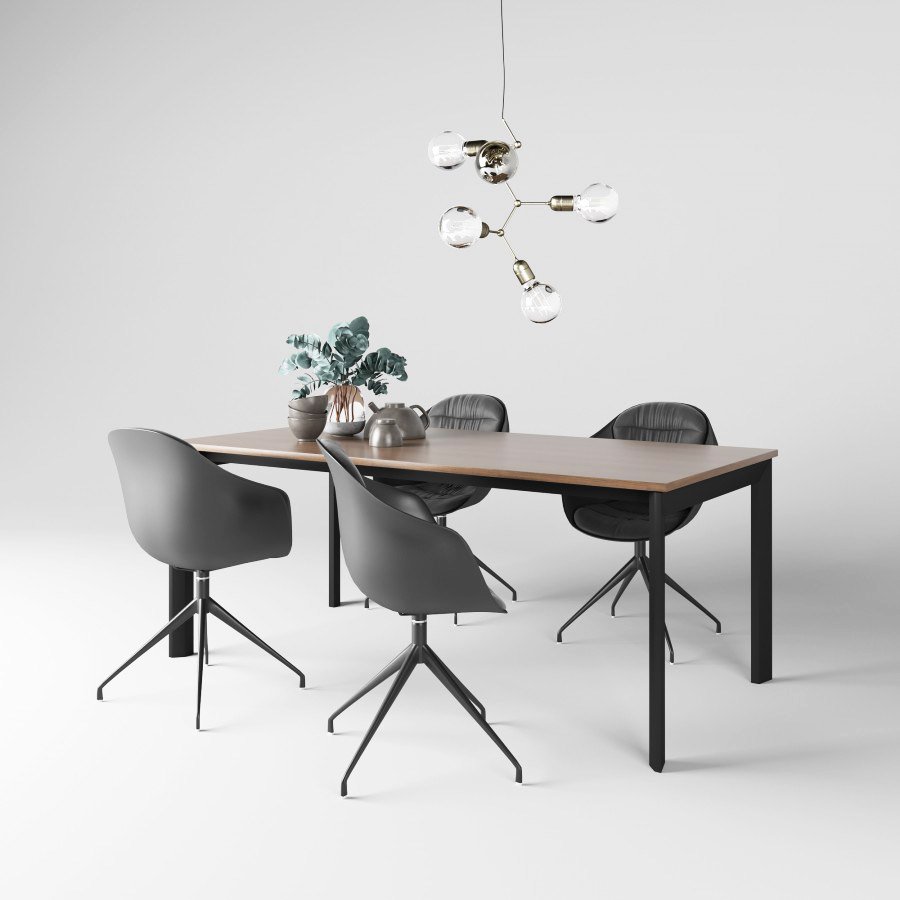Boconcept Dining Set - 3D Model for VRay