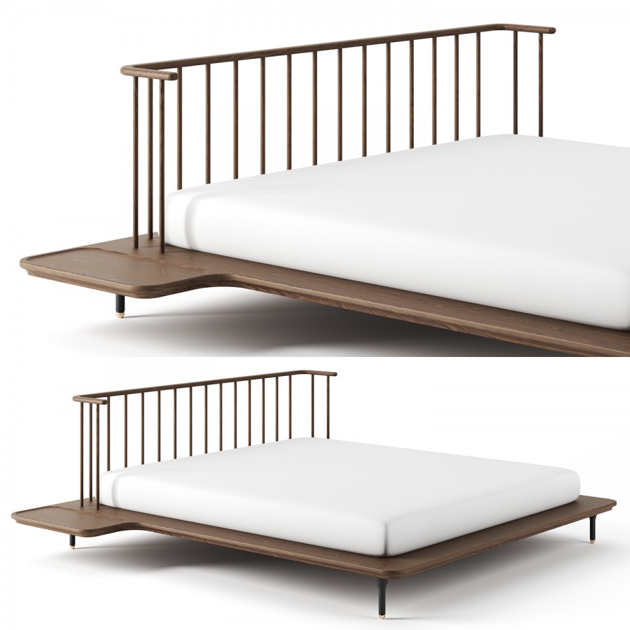 Distrikt Bed By Distrikt Eight - 3D Model for Corona