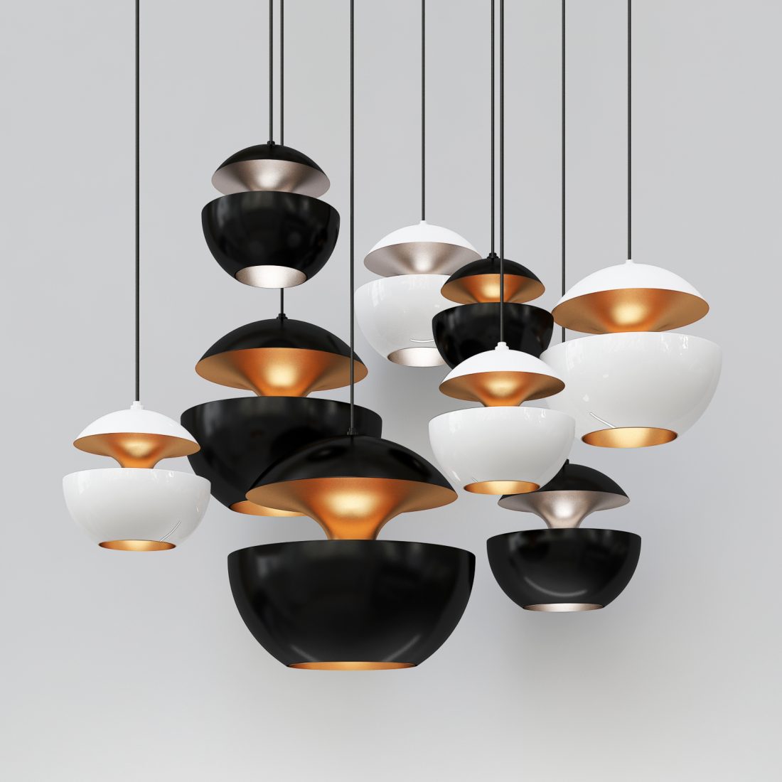 The Sun Pendant Lights - 3D Model for VRay