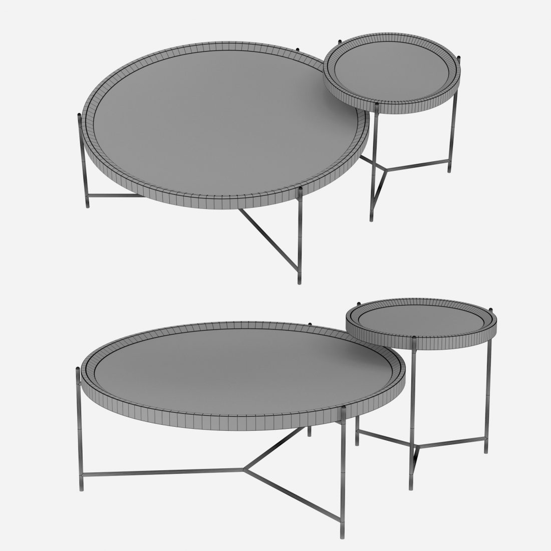 Cozy Set Coffe Table - 3D Model for VRay, Corona