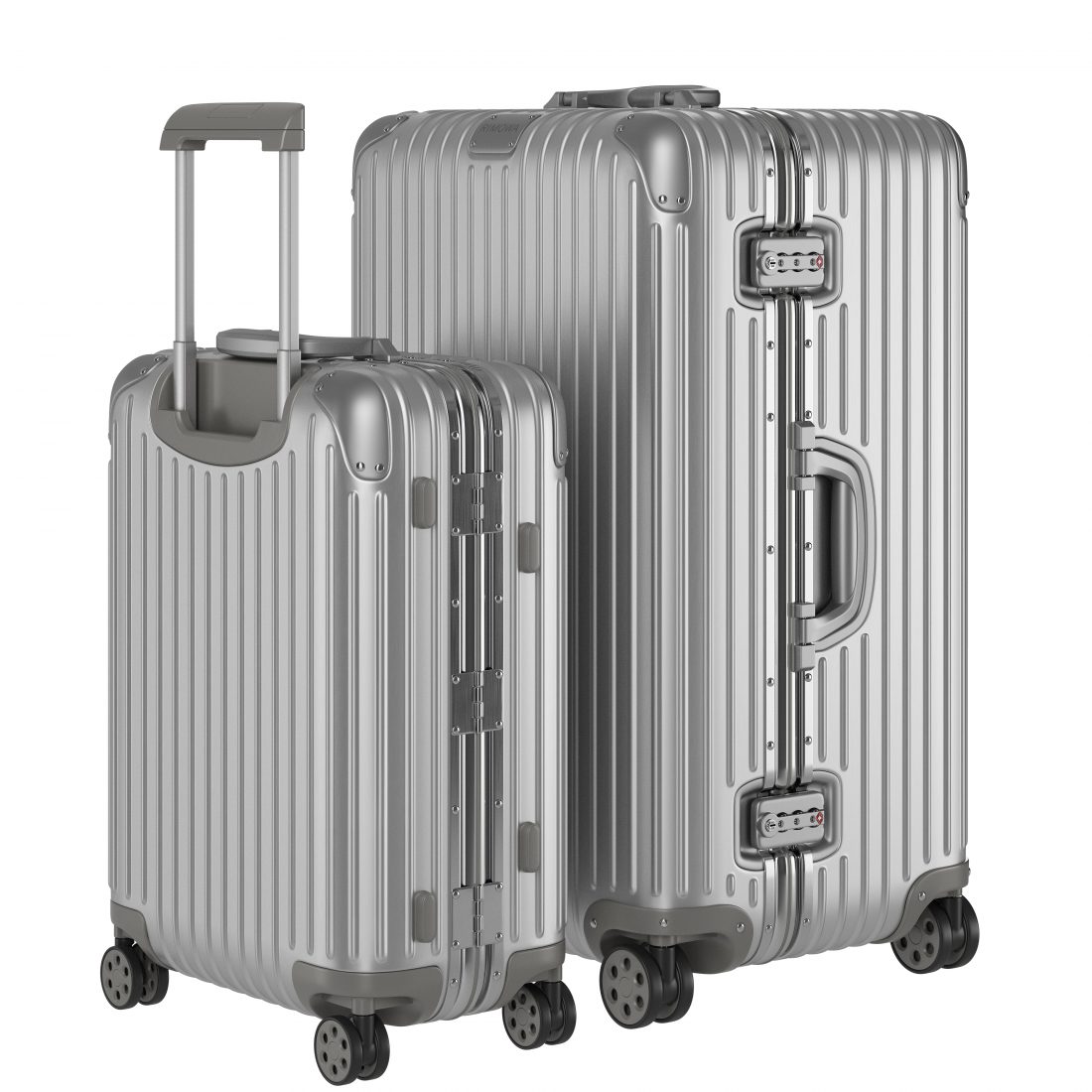 Aluminium Suitcase Collection - 3D Model for VRay, Corona