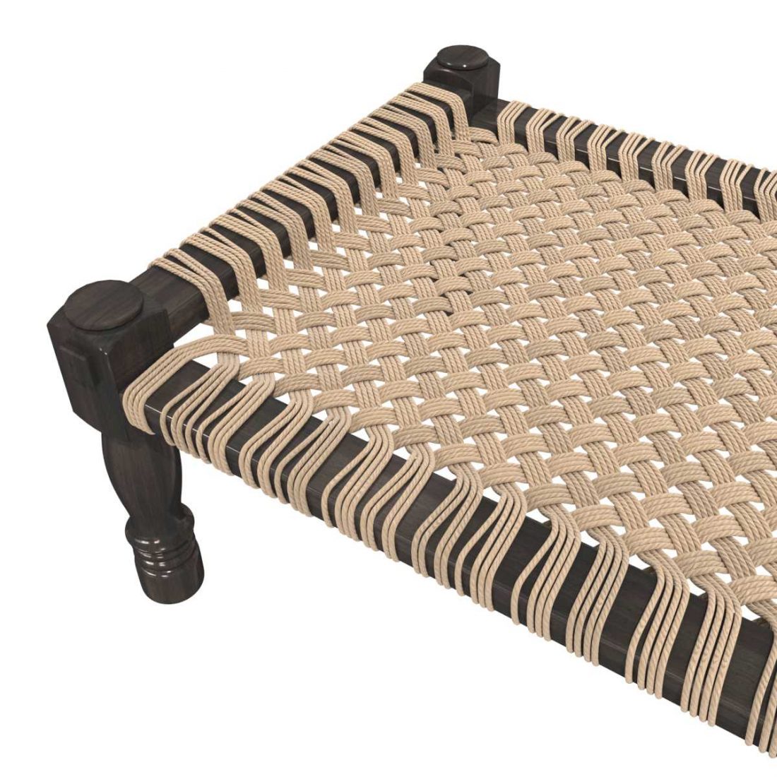 Restoration Hardware Woven Indian Charpoy Bench - 3D Model for Corona