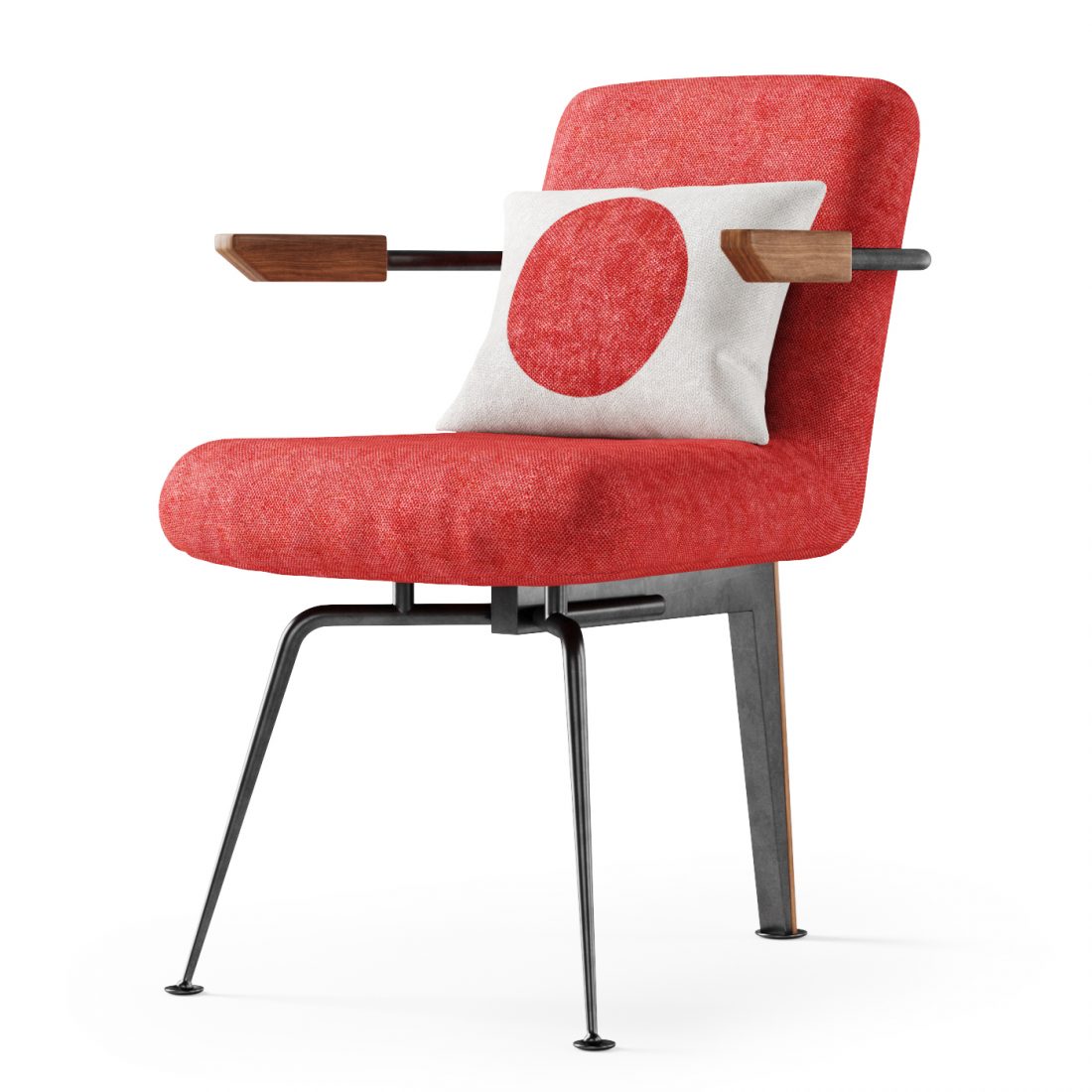 Japanese Lounge Chair - 3D Model for Corona
