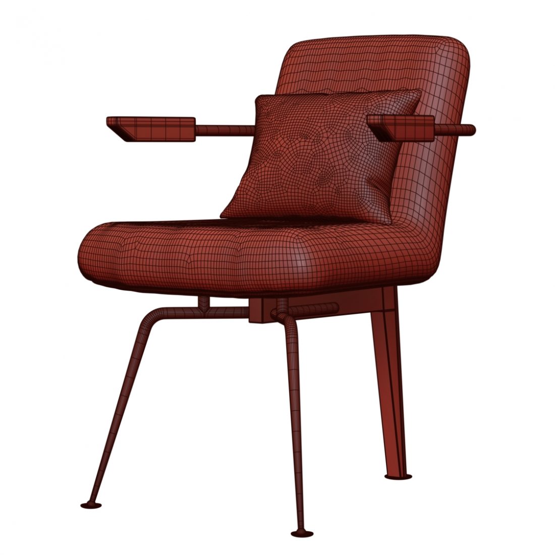 Japanese Lounge Chair - 3D Model for Corona