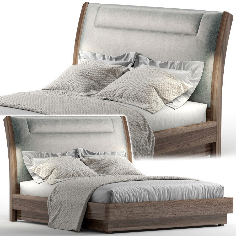 Modern Bed 7 - 3D Model for VRay