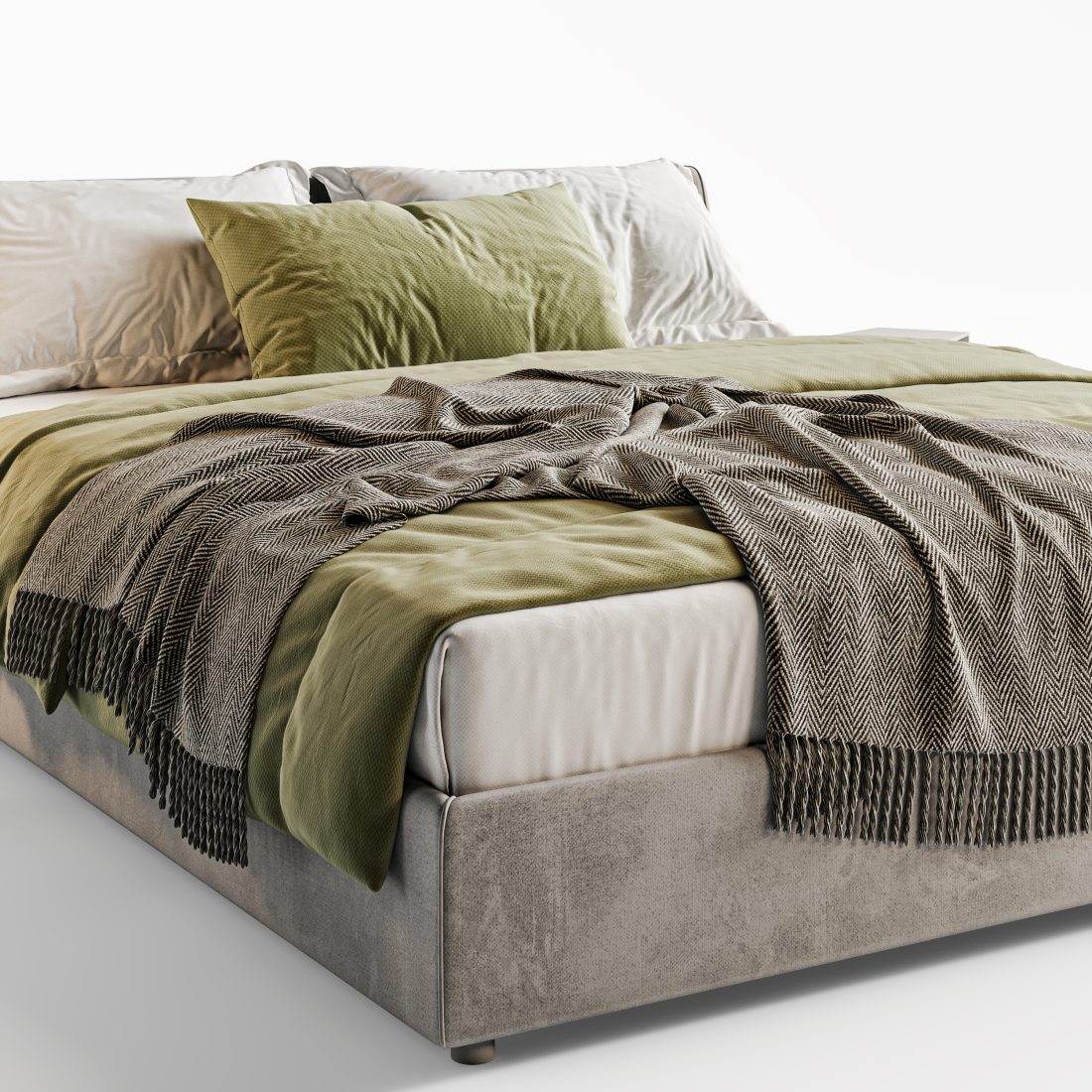 Meridiani Louis Bed 3D Model for VRay, Corona | CGMood